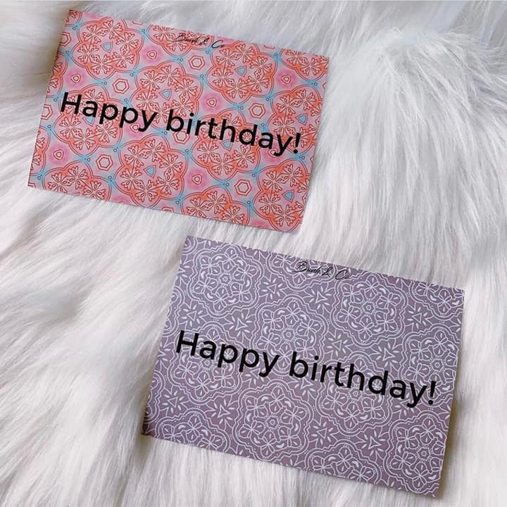 Birthday Card - Peach | Brush & Co